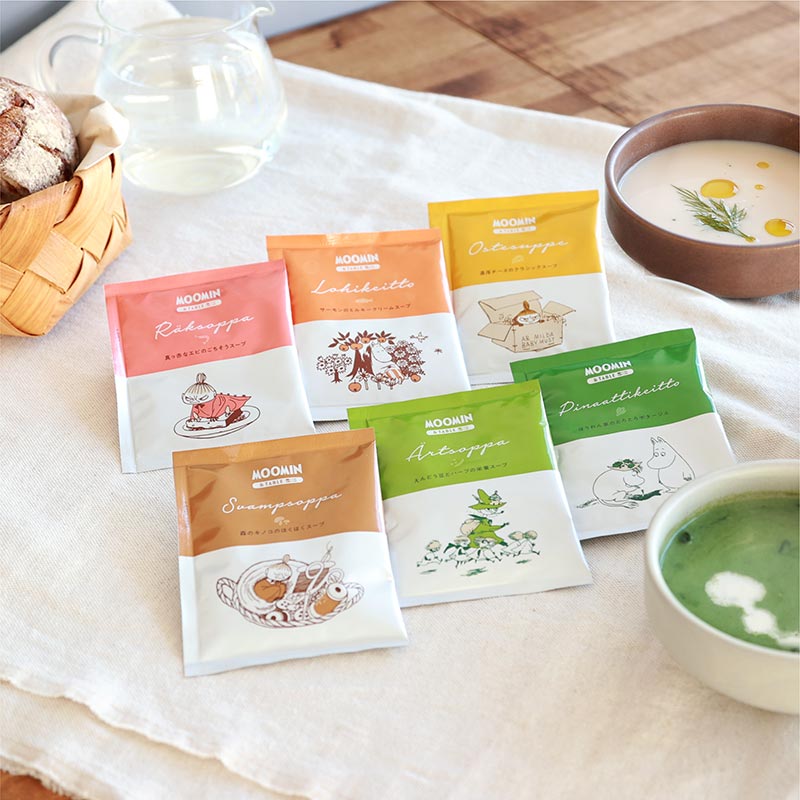 ムーミン ＆ テーブル 6種類のスープ ギフトボックス | MOOMIN & TABLE（ムーミン アンド テーブル）のプレゼント・ギフト通販 | TANP（タンプ）